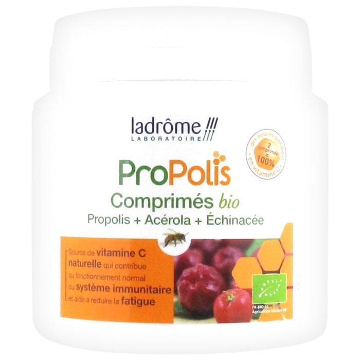 Ladrôme Propolis Comprimés Acérola Echinacée Bio 40 comprimés à croquer ...
