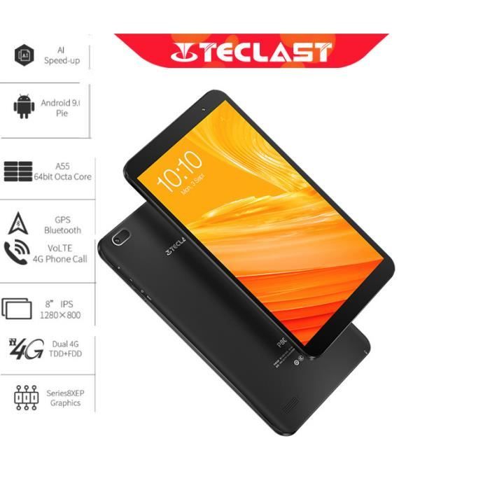 Teclast P80X 4 GTablet Android 9.0 SC9863A IMG GX6250 8 pouces 1280x800 IPS Octa Core 1.6 GHz 2 ...