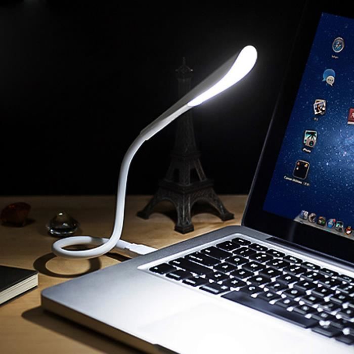 Flexible LED tactile USB léger ultra lumineux 14LEDS Portable Mini USB Led Lampe pour ordinateur ...