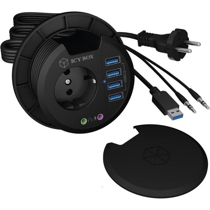 Usb Hub De Table Pour Installation 80 Mm, Hub Usb 3.0, Prise De Courant ...