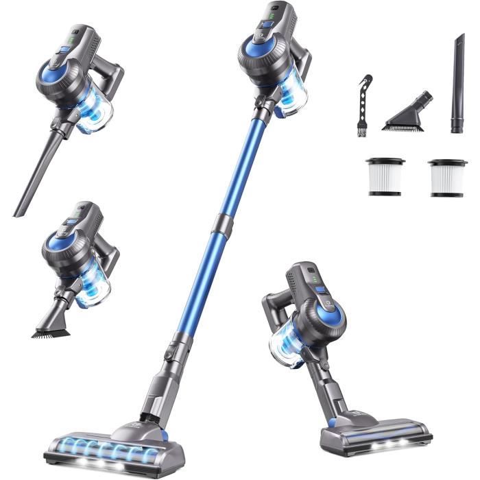 Aspirateur Sans Fil 190W, Léger Et Silencieux, 6 En 1 Polyvalent ...