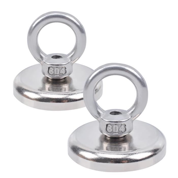 OCEUMAOA Aimant de Peche 70 kg Aimant Neodyme Super Puissant Gros ...