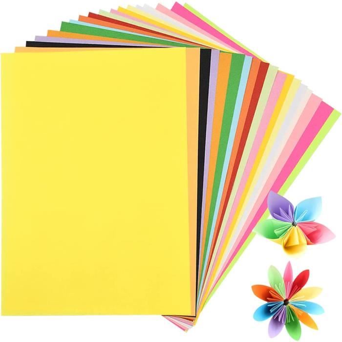 Papier Origami Couleur A4 - SSS - 200 Feuilles - 20 Couleurs - 80gsm ...