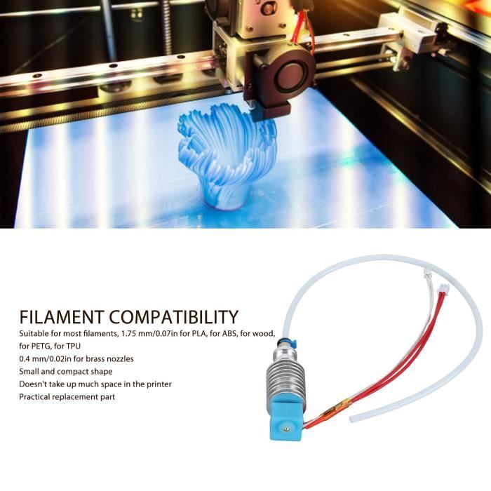TMISHION Hotend d'imprimante 3D en métal Hotend d'imprimante 3D Imprimante 3D Hotend, Tête D ...