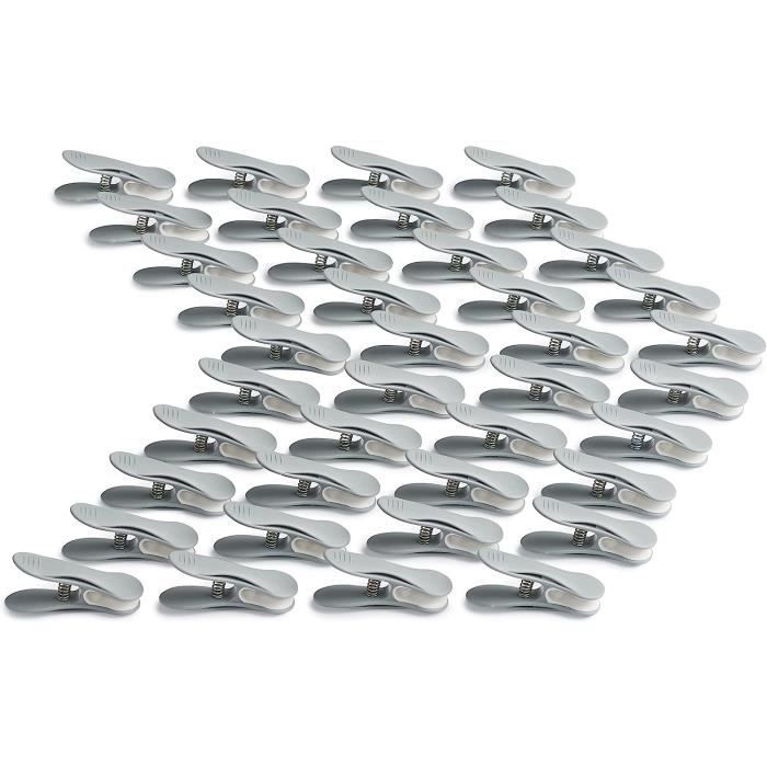 Épingle-Pince À Linge-Soft Clips (40 Pièces Blanc-Ultimate Gray) De[H45 ...