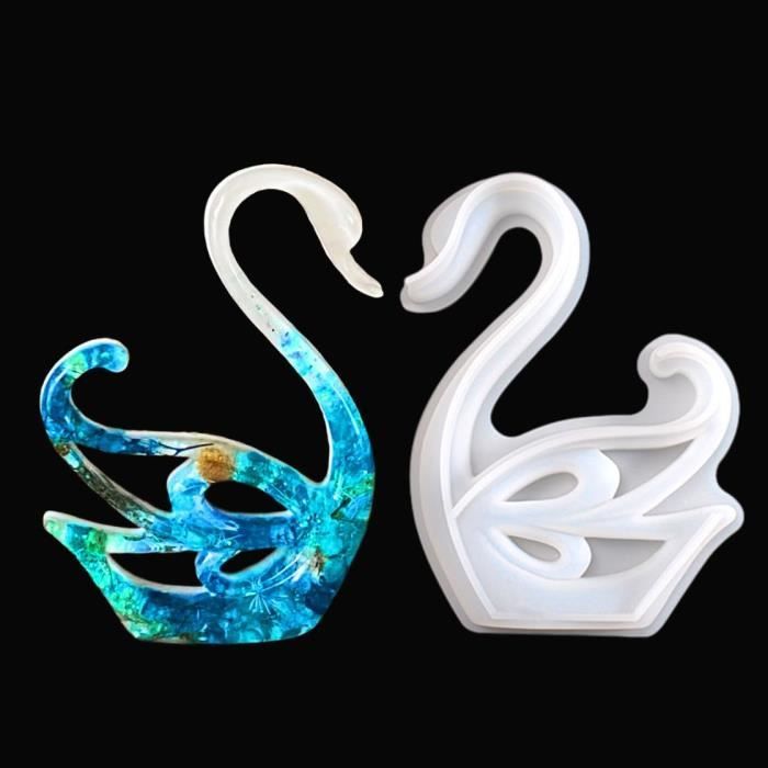 Moules En Résine Époxy Cygne, Moulle Silicone Animaux, Moulage Pour ...