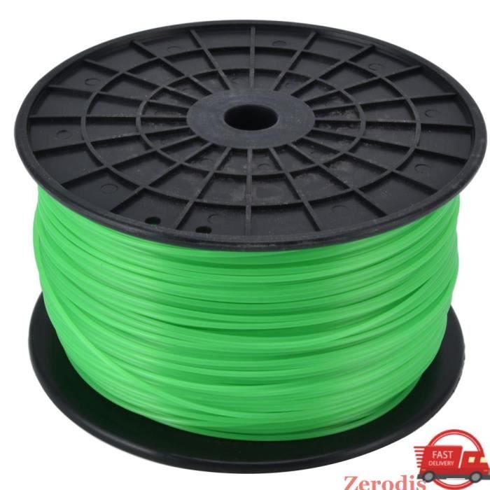 Ligne de coupe-bordure de 2mm, ligne de coupe-herbe ronde, ligne de tondeuse à gazon verte pour ...