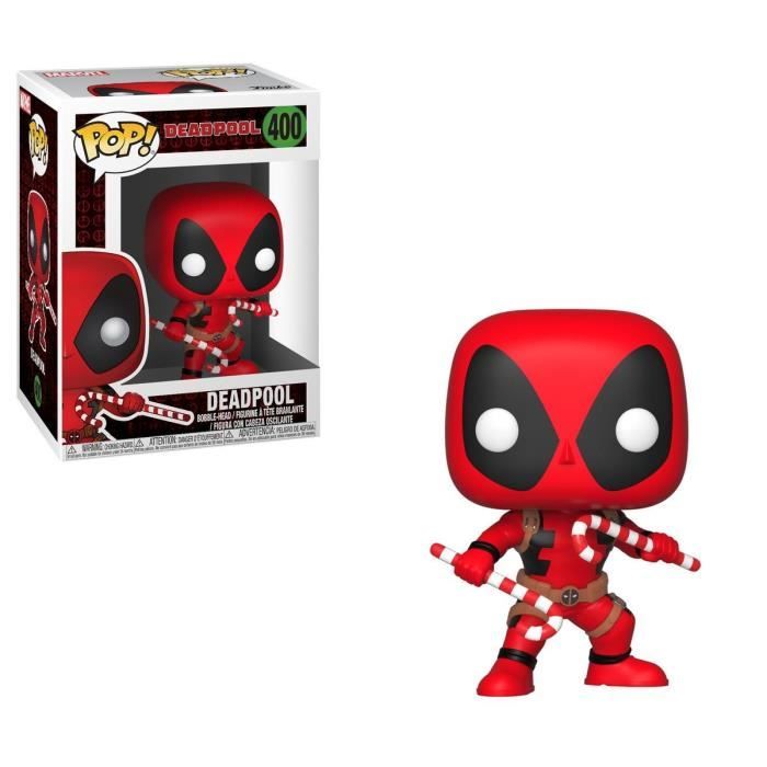 FUNKO POP Marvel : Holiday - Deadpool w/ Candy Canes - Cdiscount Jeux vidéo