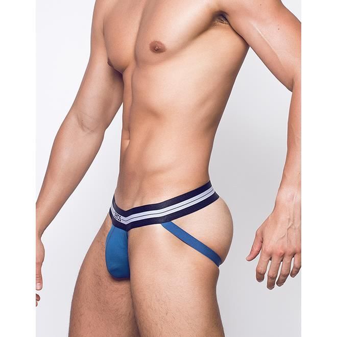 2EROS - Sous-vêtement Hommes - Jockstrap Homme - AKTIV Helios Jockstrap Dark Blue - Bleu - 1 x ...