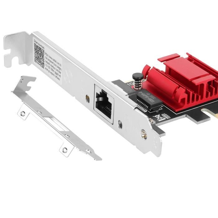2.5Gb Carte Réseaux Pcie Realtek Rtl8125B Chip 2500-1000-100Mbps 2 ...