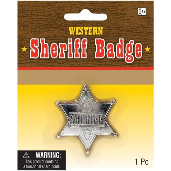 AMSCAN Accessoire de déguisement Étoile de Shérif - Argenté - Cdiscount ...