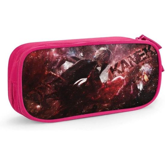 Trousse Ken Kaneki Rose - Ken Kaneki - Etui à crayons en cuir - Noir ...