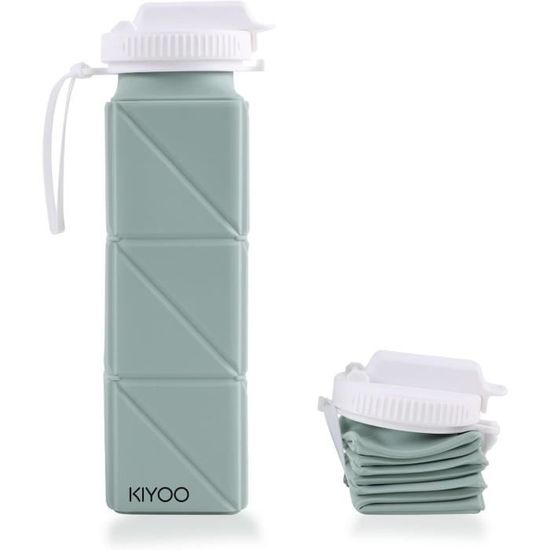 Gourde Avec Paille - Gourde Pliable En Silicone - 620 Ml - Bouteille De ...
