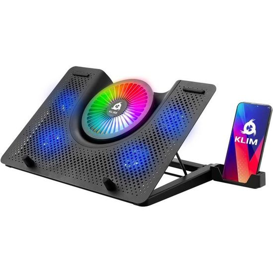 Refroidisseur PC Portable 11" à 19", Éclairage RGB, Support Ordinateur ...