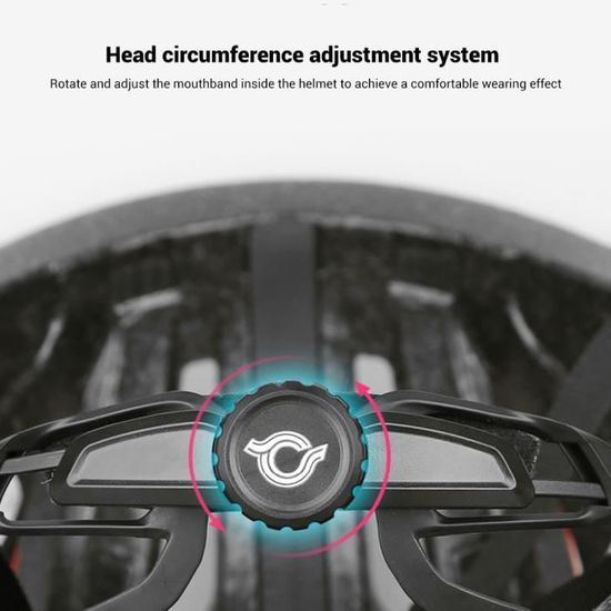 VINGVO Casque Vélo avec Feu de Signalisation LED - Sûreté Nocturne ...