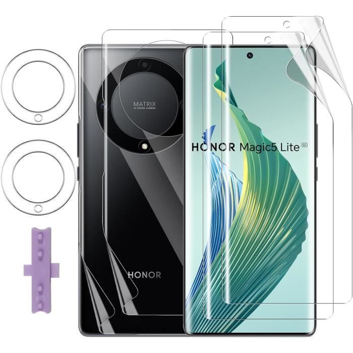 Protection écran pour Honor Magic 5 Lite 5G, 2+2+2 Pièces TPU ...