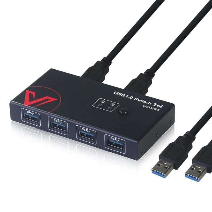 AV Access Commutateur USB 3.0 4 ports pour 2 ordinateursCommutateur USB ...