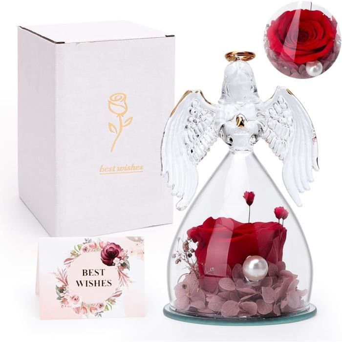 Rose Stabilisée Véritable, Cadeau Maître Fin D'Année, Fleur Éternelle ...