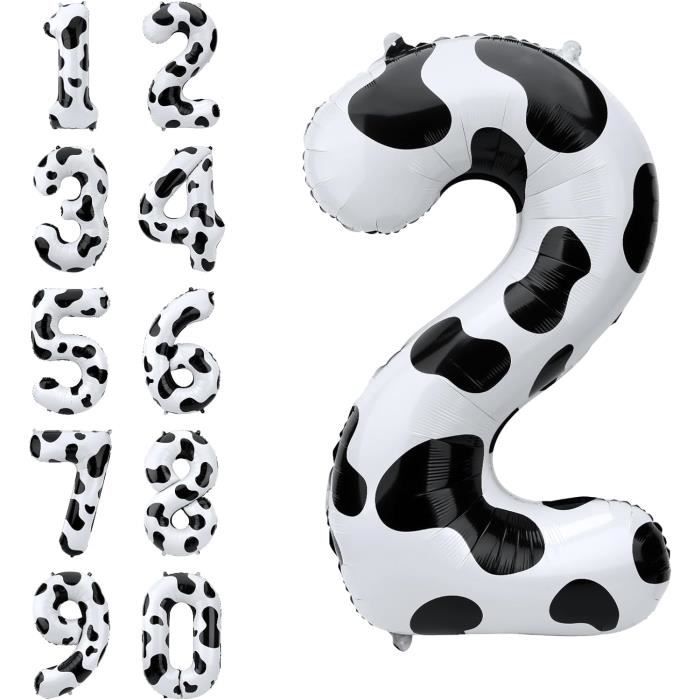 Ballon Imprimé Vache, Ballons Chiffre Vache Ballons Chiffre Thème ...