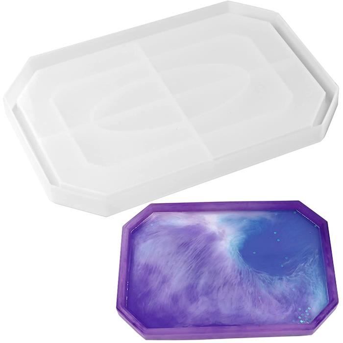 Moule resine epoxy,Moule Plateau En Résine Silicone,Moules en Silicone ...