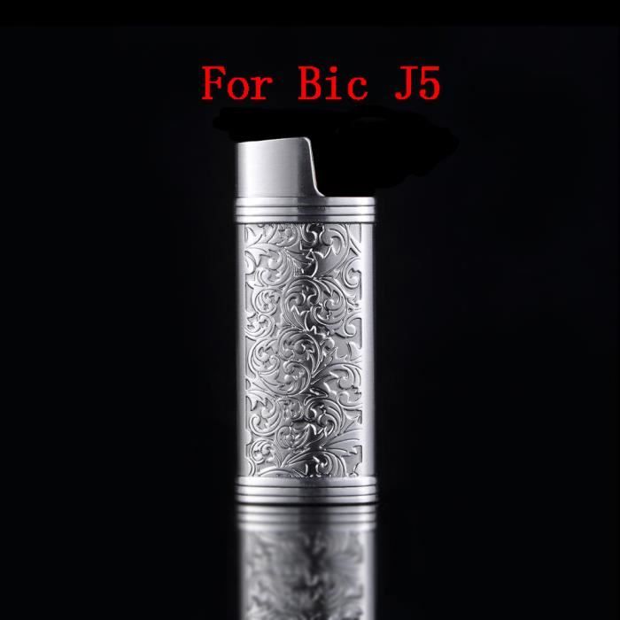 Briquet De Fleur Sculpté En 3d De Personnalité, Boîte De Protection Pour Bic J5 J6, Étui ...