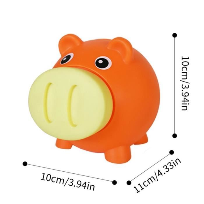 Piece - Monnaie Piggy Bank Silicone Pig Money Bank Adults Unbreakable ...