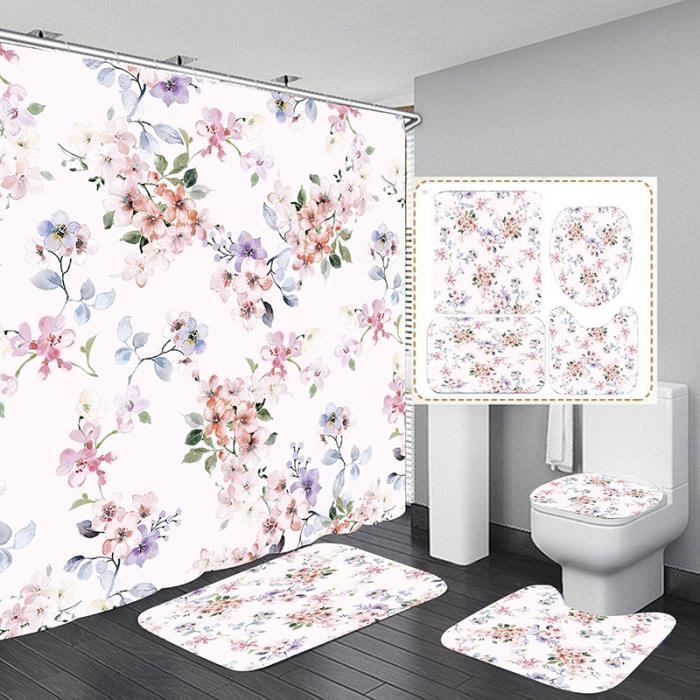 DAMILY® Ensemble de rideau de douche 150*180cm pas de rideau de ...