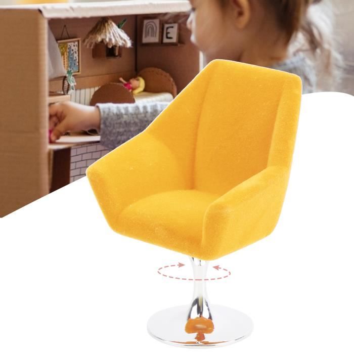 Mini fauteuil de meubles - DRFEIFY - Bleu - Flocage - 1 place - 1:12 ...