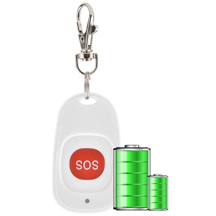 Bouton d'urgence ABS alarme anti-pression sans fil SOS bouton d'urgence ...