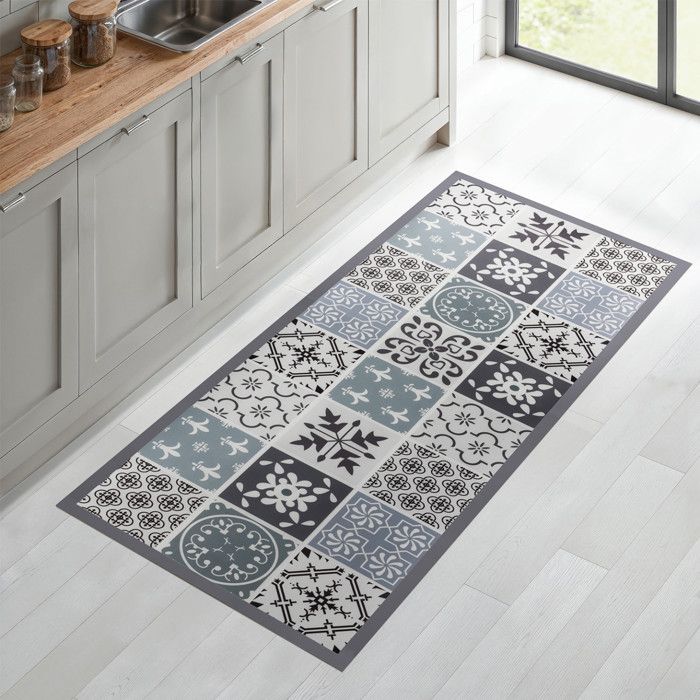 Tapis Vinyl Carreaux De Ciment 1