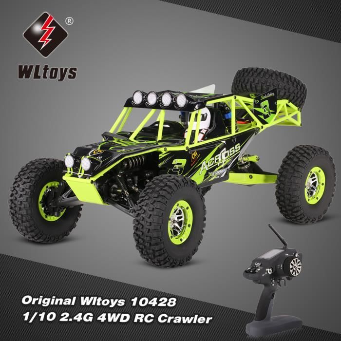 Original WLtoys 10428 1/10 2.4G 4WD Rock Crawler RTR RC Voiture ...