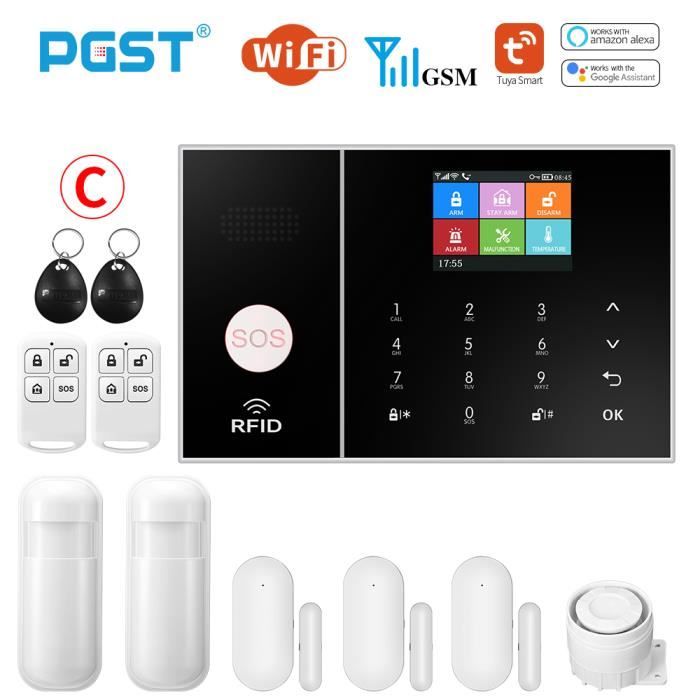 Kit Alarme de Sécurité - RUMOCOVO - PG105-2G - Wifi GSM 2G - 99 Zones ...