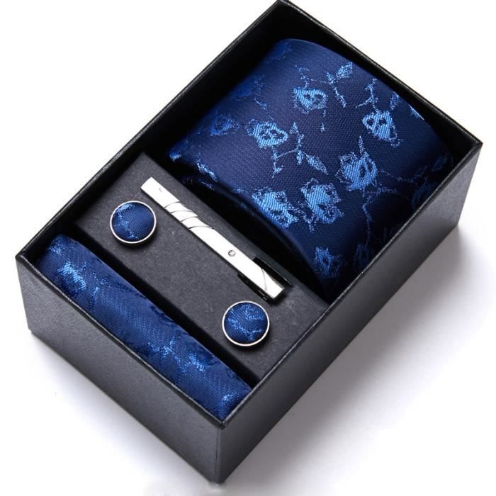 Coffret cravate homme + pince à cravate - noeud papillon + boutons de ...