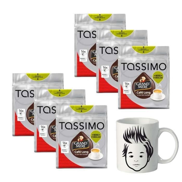 6 Tassimo Grand Mère Café long + Mug - Cdiscount Au quotidien