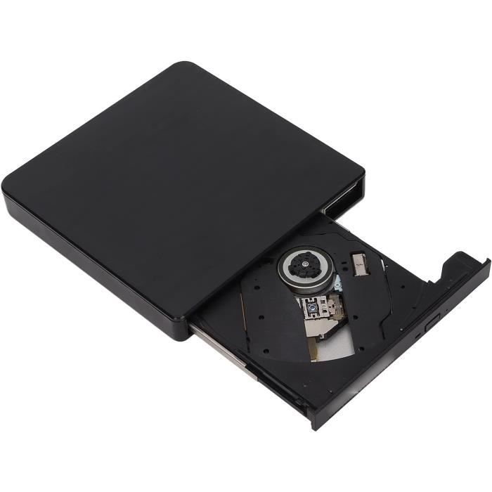 Lecteur De Cd Dvd Externe, Lecteur De Graveur De Lecteur Optique Portable Avec Port Usb3.0-Usb C ...