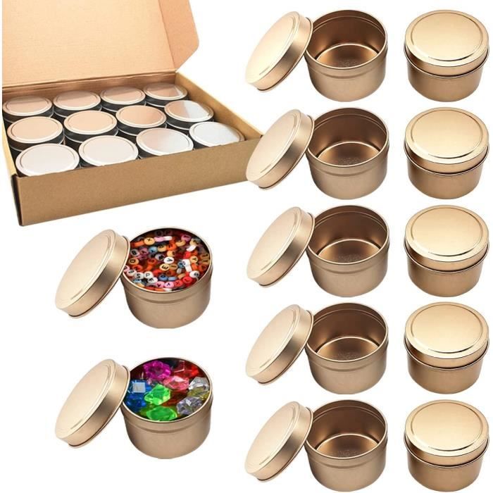 12 Pcs Pots En Aluminium, Aluminium Étain Canettes, Pot A Bougie Vide ...