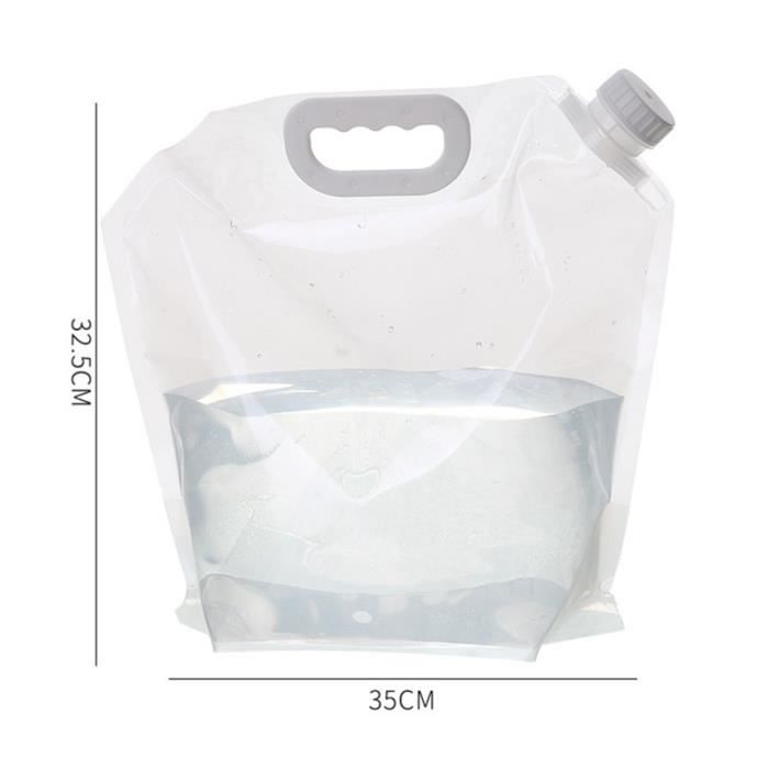 SAC D'HYDRATATION,5L--Sac à eau pliable Portable de grande capacité, capacité de 3l-5l, pour l ...