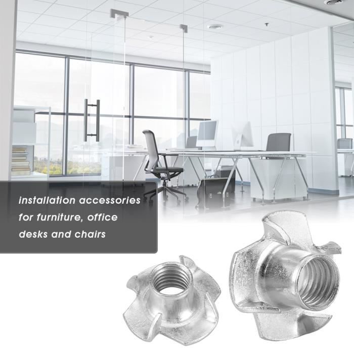 Écrou en T - ZJCHAO - M8 * 10 - 100 pièces - Acier au carbone - Zingué - Cdiscount Bricolage