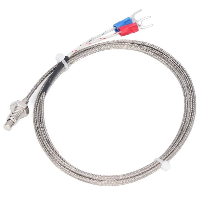 Thermocouple de type K BERM K Type M6 pouces capteur de température à vis Sondes Fil 0‑400℃ 1 ...
