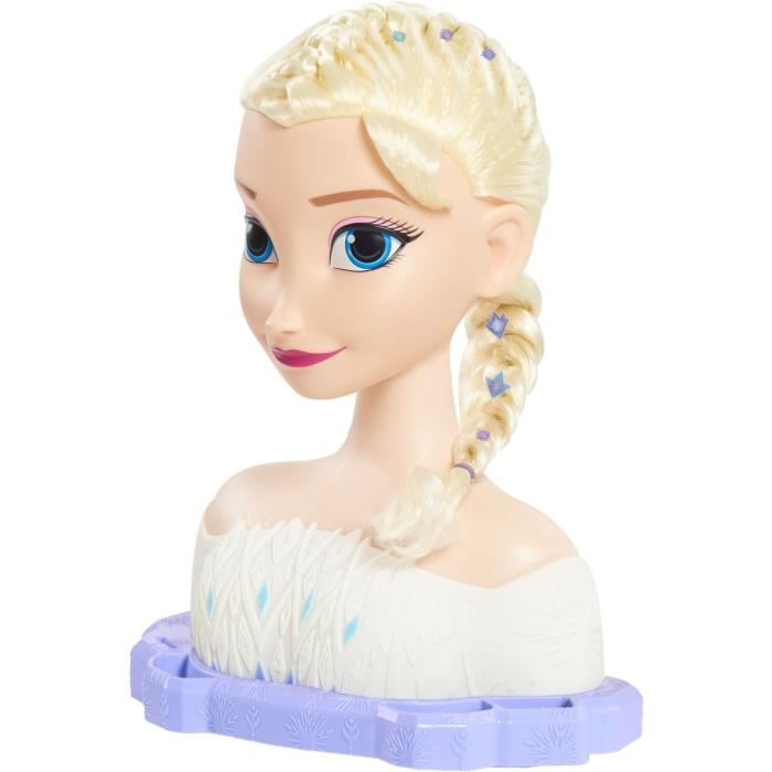 Tête à coiffer - REINE DES NEIGES - Tête à Coiffer Elsa Deluxe ...
