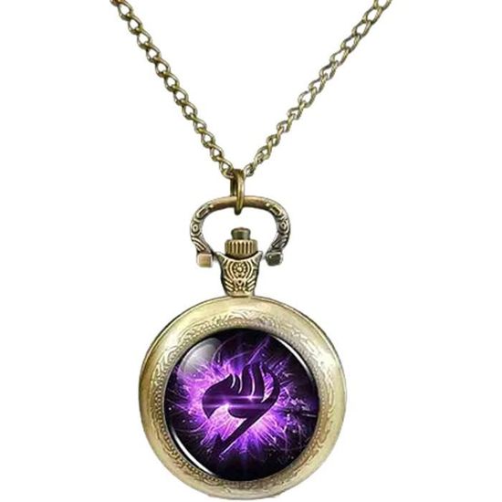 Anime Fairy Tail Guild Marks Montre à gousset Steampunk avec ailes ...