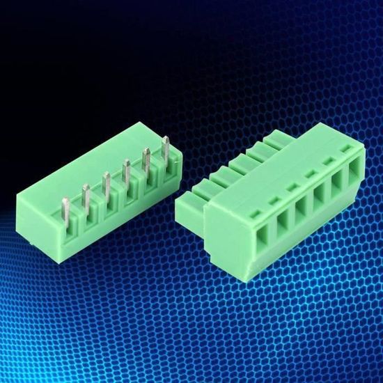 Sunbuy-Bornier à vis 6 broches 10 paires bornes durables pour ...