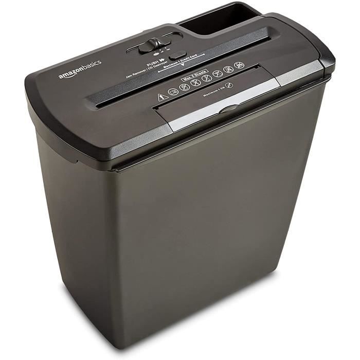 Déchiqueteuse Basics Destructeur de DocumentsCartes de crdit 78 ...