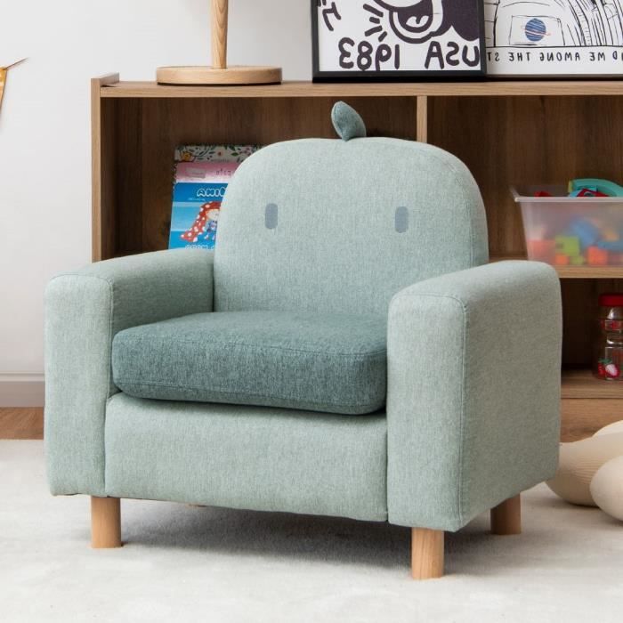 DREAMADE Canapé pour Enfants, Mini Fauteuil Enfants avec Pieds, Coussin ...