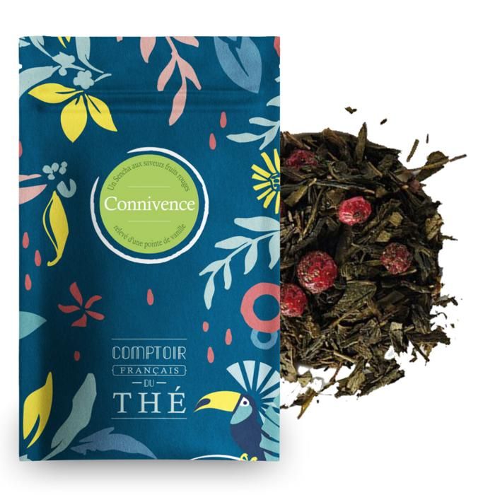 100g de Thé vert Sensha aux saveurs Fruits rouges relevé d’une pointe ...