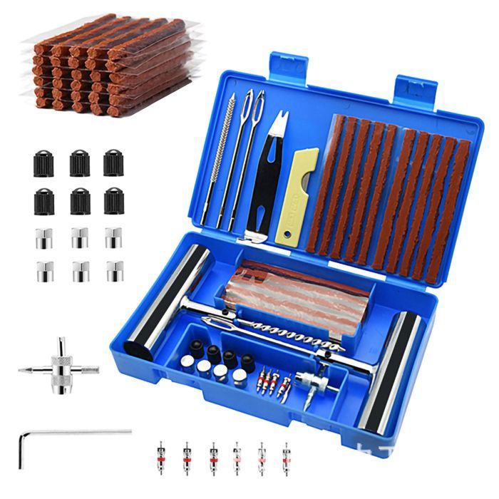 58PCS Kit de Rparation de Pneus Kit Crevaison Voiture Kit Reparation ...