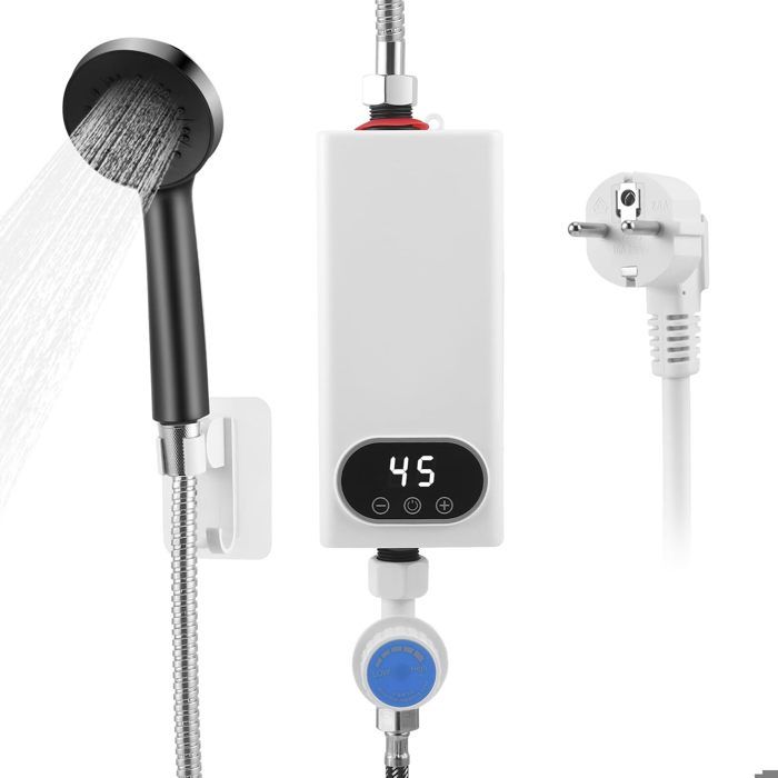 Mini chauffe-eau électrique, 220 V 5500 W Chauffe-eau électrique sans ...