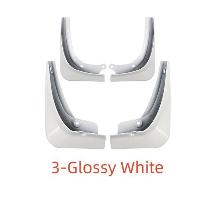 3 blancs brillant - Garde-boue en fibre de carbone blanche pour les ...