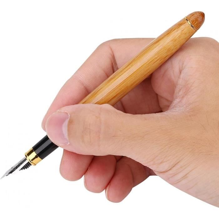 Stylo-Plume D'Art De Calligraphie,Plume Artisanale En Bambou À Pointe ...