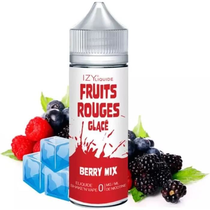 E-LIQUIDE 100ML SAVEUR FRUITS ROUGES GLACÉS - IZY LIQUIDE - E-CIGARETTE ...